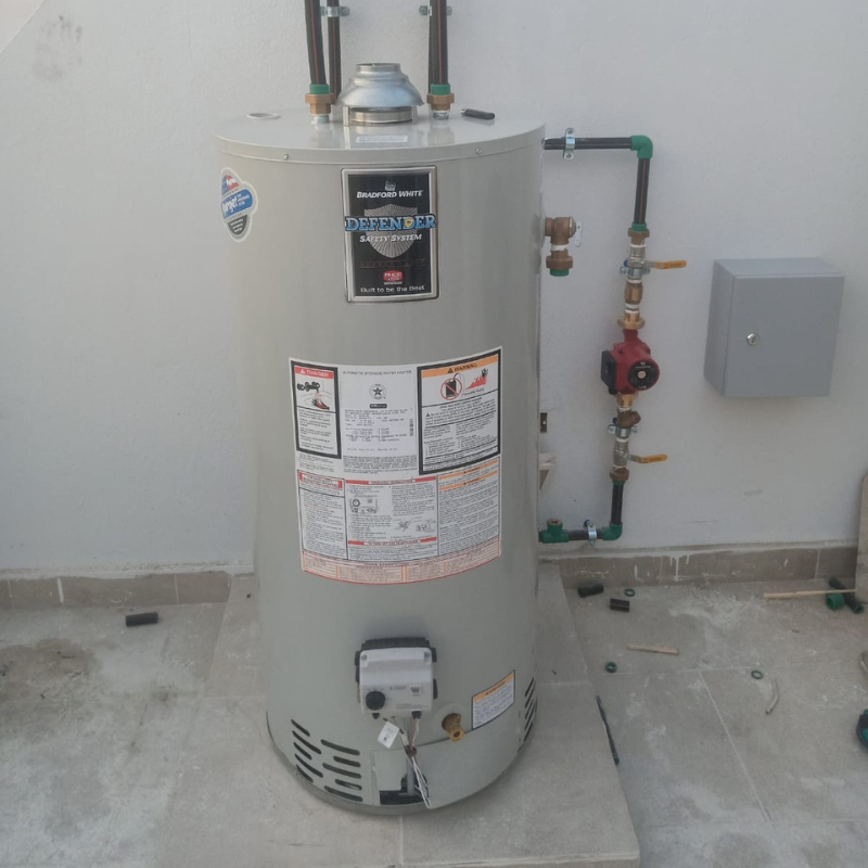 Central hot water boiler – 150liters – Bradford – Gas